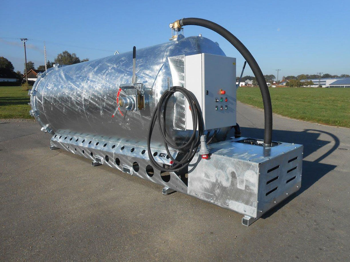 Stationary suction unit - S-VAC 5000 - Altro-Tec GbR - with vacuum pump