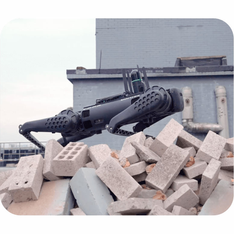 Waterproof inspection robot - B1 - Hangzhou Yushu Technology Co. - four ...