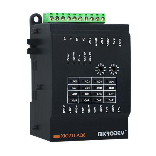 I/O expansion module - XIO211-E0N-GD3-B0800 - Mikrodev - CAN Bus / DIN rail