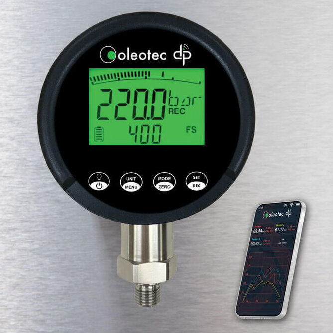 Digital pressure gauge - DP1 series - Oleotec S.r.l. - G 1/4 ...