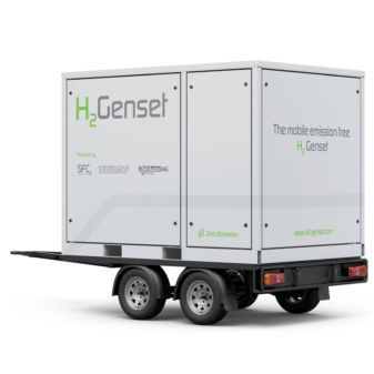 Hydrogen fuel cell generator set - 20-10/36 - SFC Energy AG - three ...