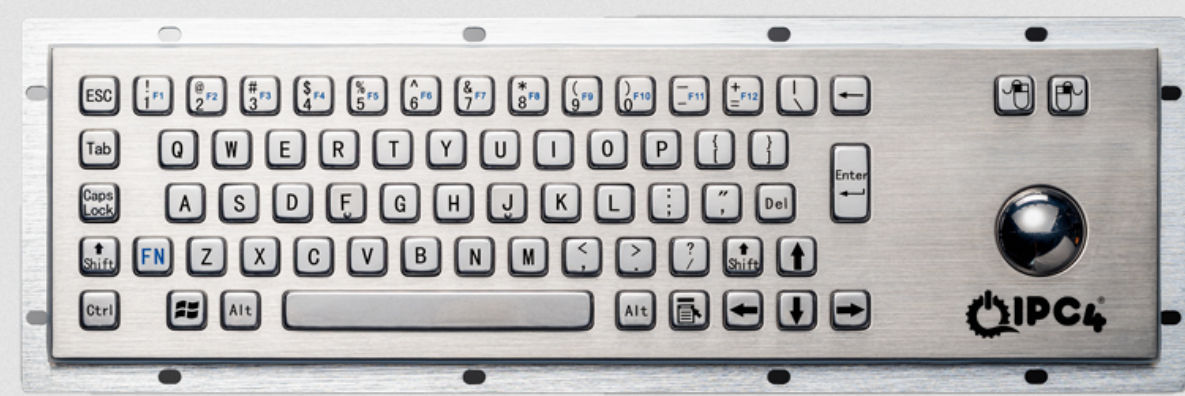 Desktop keyboard - IPC4-KBRD-TB-8602-EN - IPC4 - ICC Digital Industrial ...