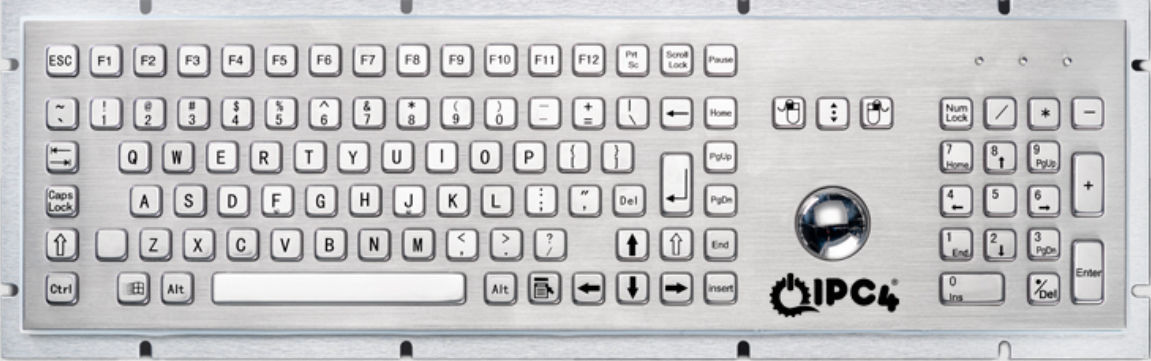 Desktop keyboard - IPC4-KBRD-TB-8605-EN - IPC4 - ICC Digital Industrial ...