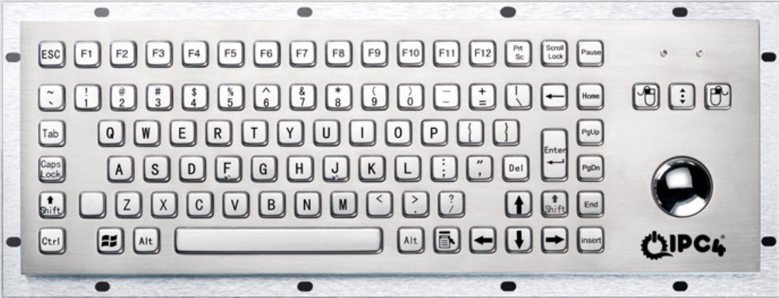 Desktop keyboard - IPC4-KBRD-TB-8606G-EN - IPC4 - ICC Digital ...