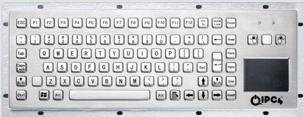 Desktop keyboard - IPC4-KBRD-TP-8606T-EN - IPC4 - ICC Digital ...