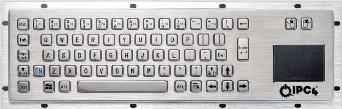 Desktop keyboard - IPC4-KBRD-TP-8607-EN - IPC4 - ICC Digital Industrial ...