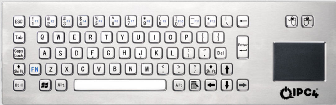 Desktop keyboard - IPC4-KBRD-TP-8608-EN - IPC4 - ICC Digital Industrial ...