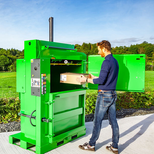 Cardboard baling press - 100 - MACFAB BALERS - for plastics / for waste ...