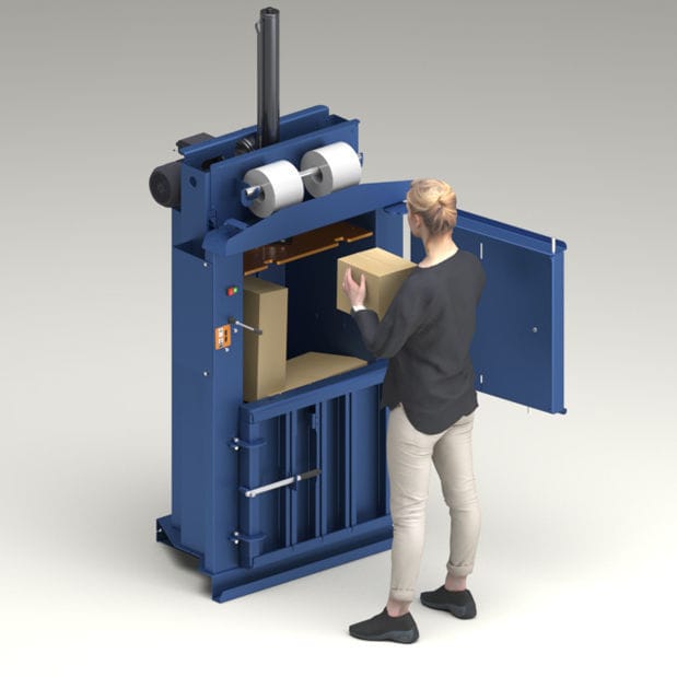 Cardboard baling press - 75 - MACFAB BALERS - for paper / for film ...