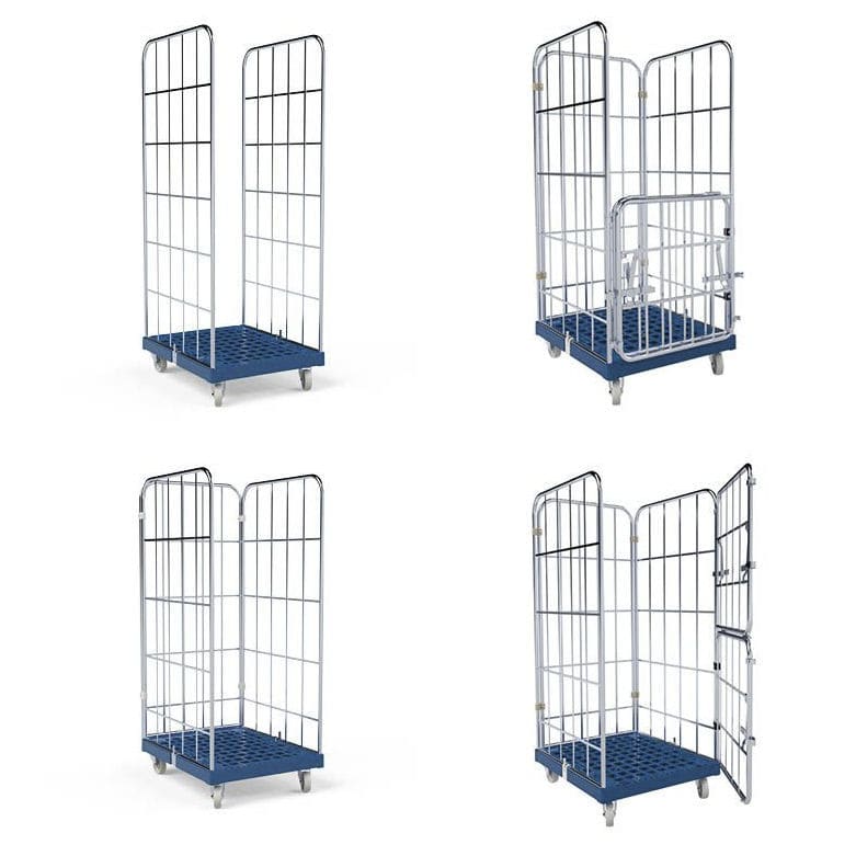 Wire mesh roll container - FP QV series - FACH-PAK