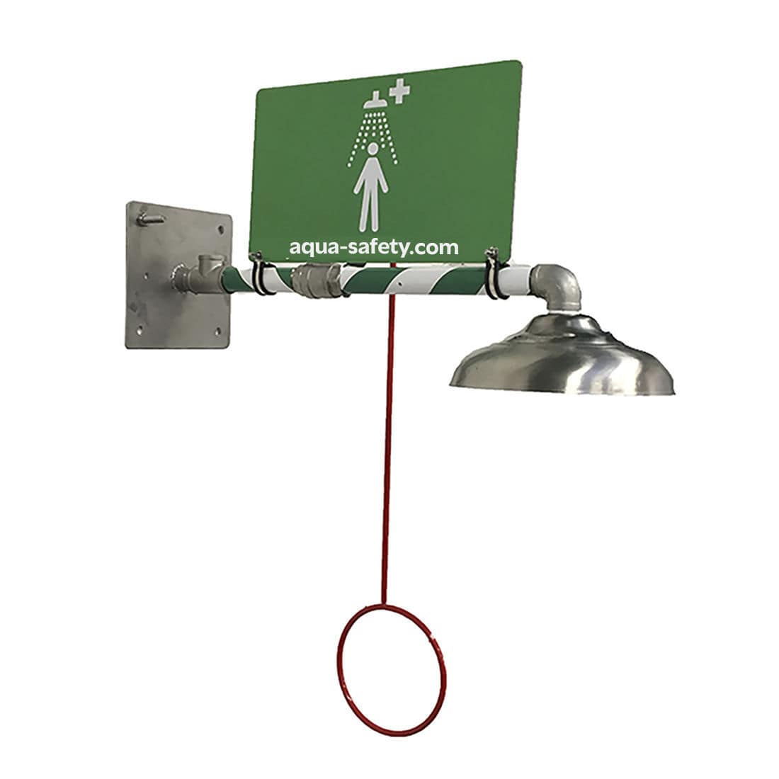 Wall-mounted safety shower - WM1 - Aqua Safety Showers Internatioanl ...