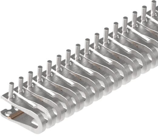 Galvanised steel conveyor belt fastener - H24 - MATO - high-performance