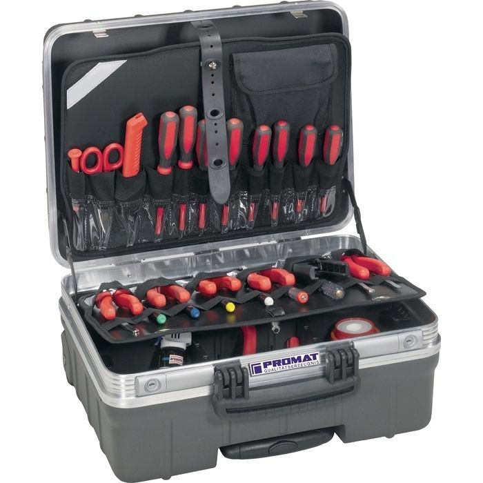 Plastic tool case - 4000871743 - Promat - for mechanic / for electricians