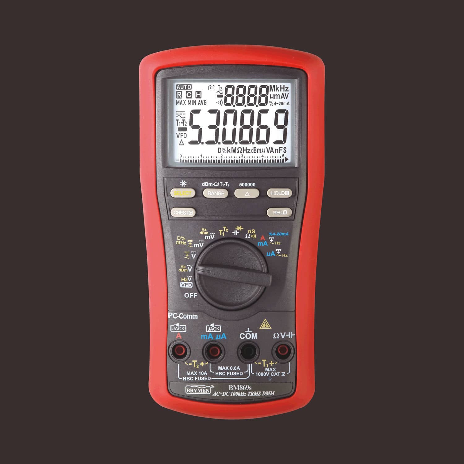 Cat IV multimeter - BM869s - BRYMEN - digital / portable / 1000 V
