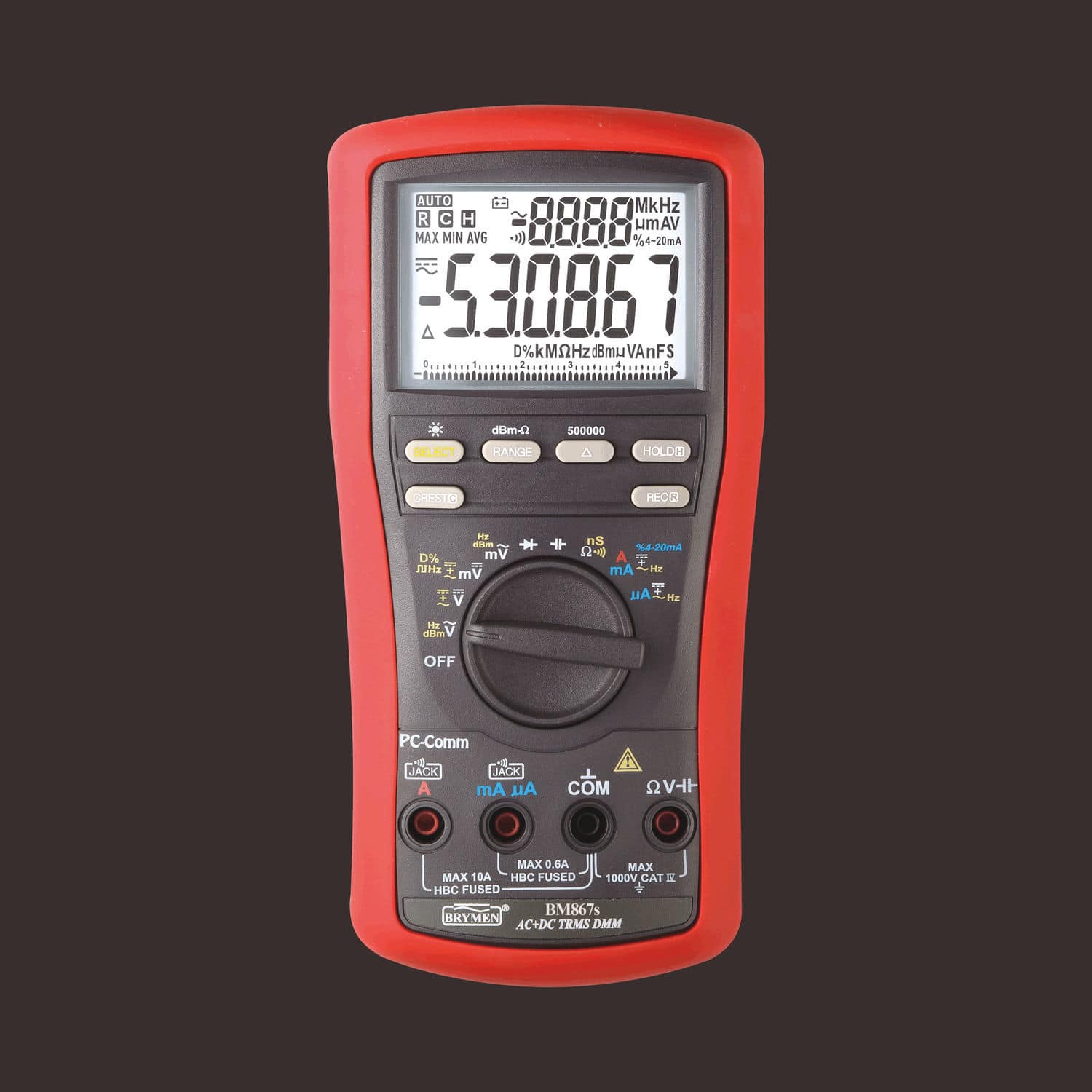 Cat IV multimeter - BM867s - BRYMEN - digital / portable / 1000 V