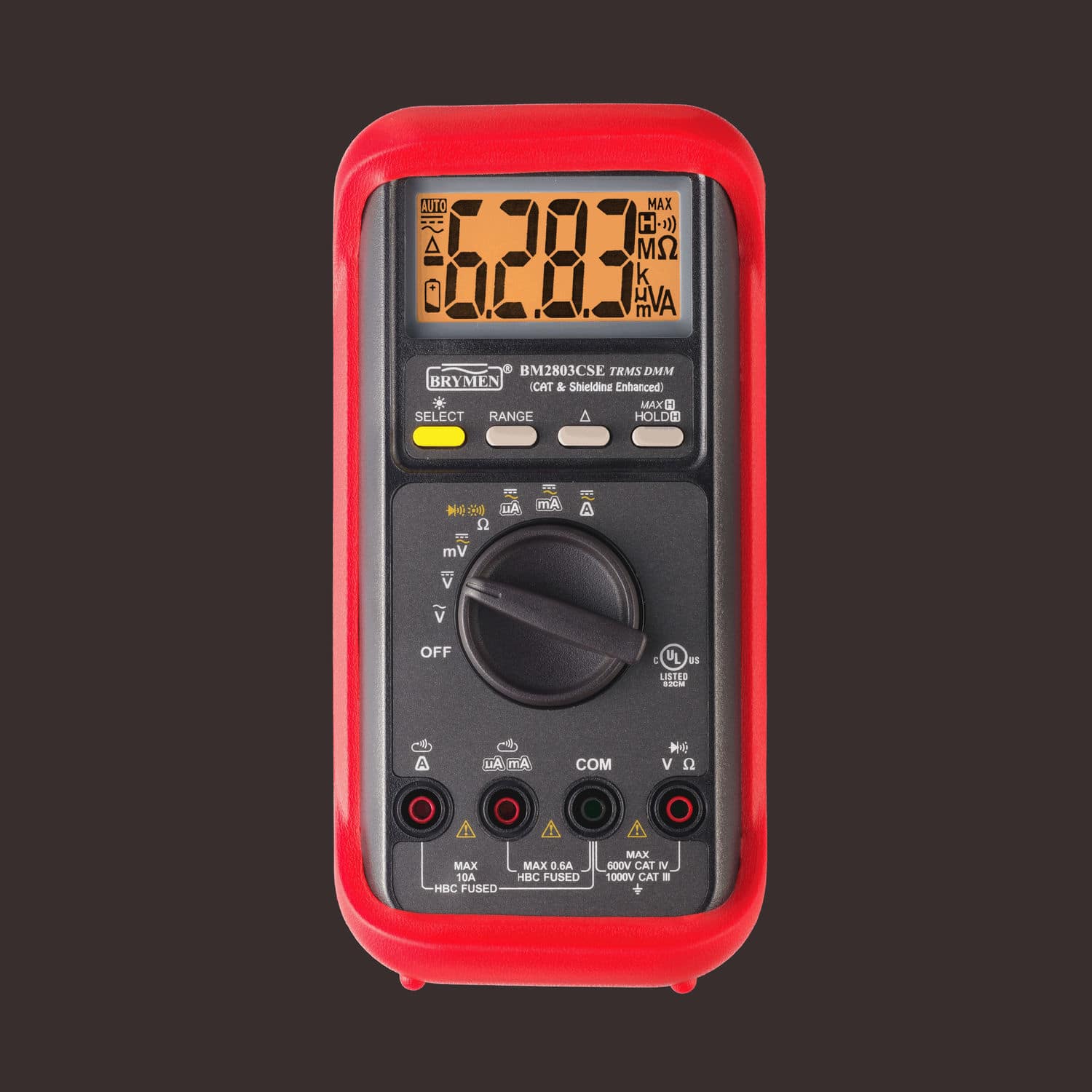 6000 count digital multimeter - BM2803CSE - BRYMEN - portable / 1000 V ...