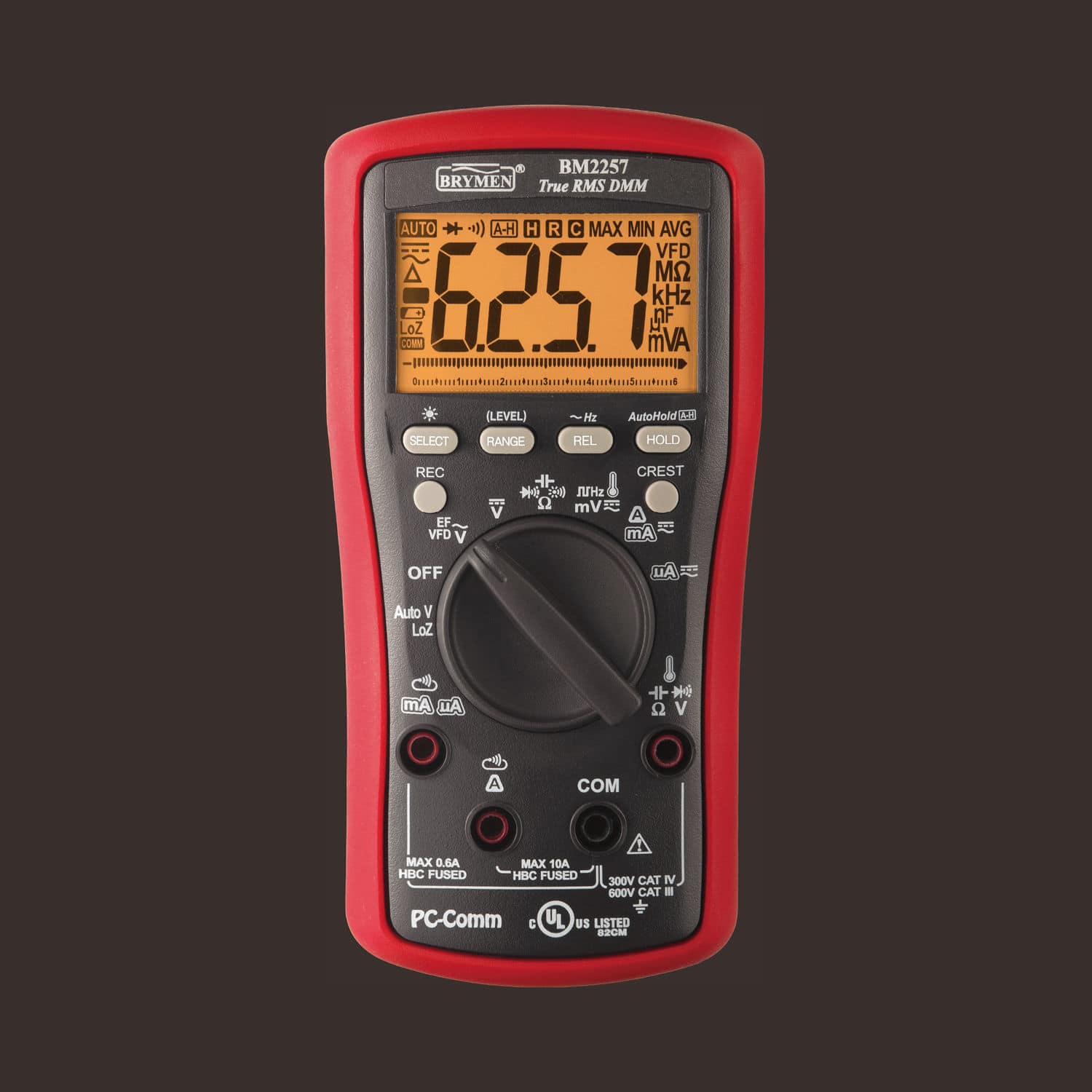 6000 count digital multimeter - BM2257 - BRYMEN - portable / 600 V ...