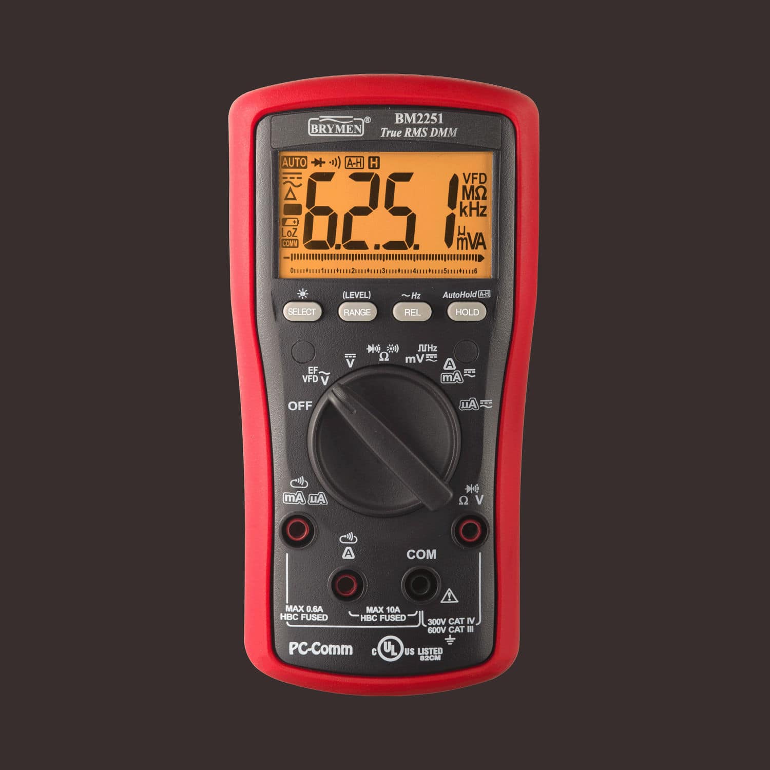 Cat III multimeter - BM2251 - BRYMEN - 6000 count digital / portable ...