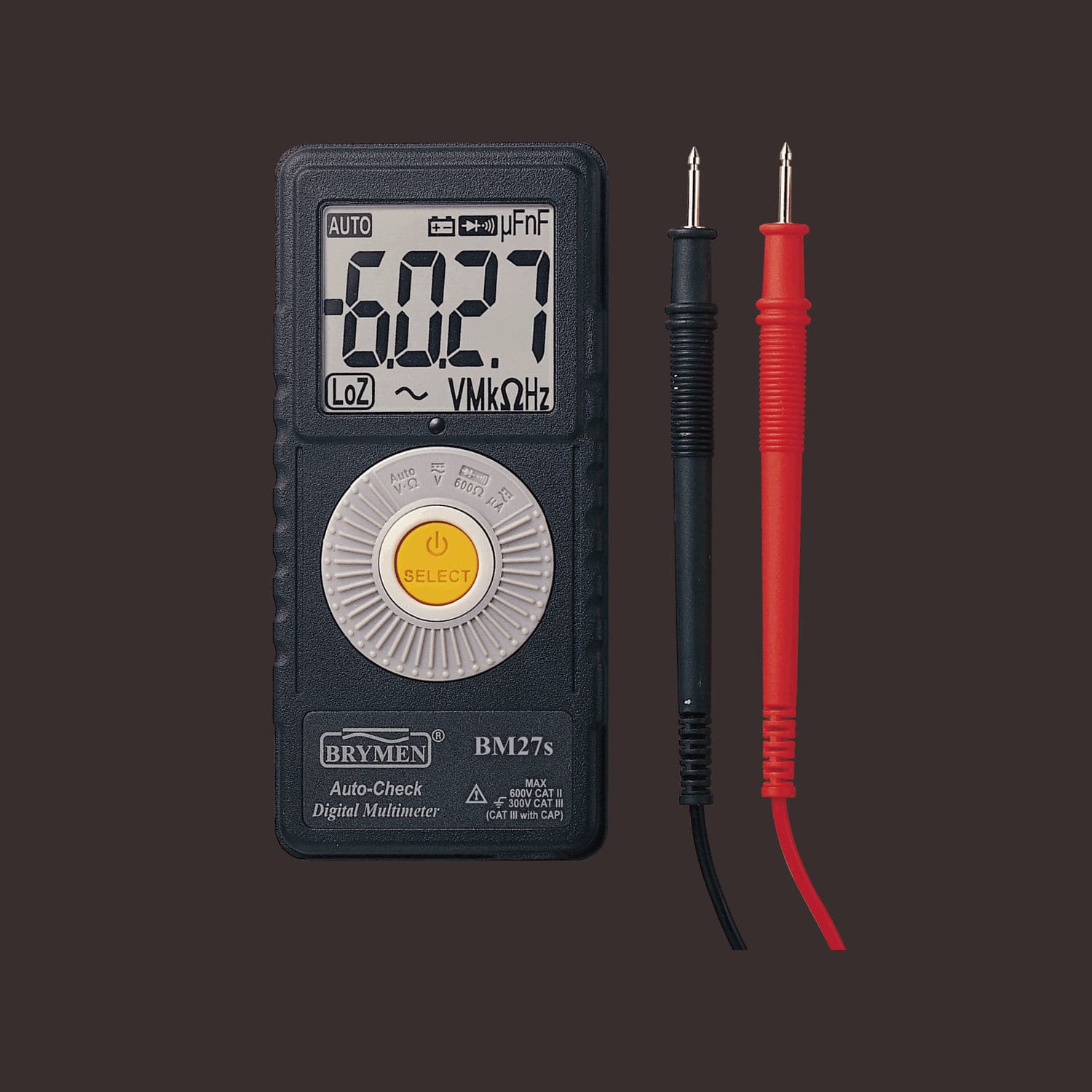 Pocket multimeter - BM27s - BRYMEN - 6000 count digital / 300 V / 2 A