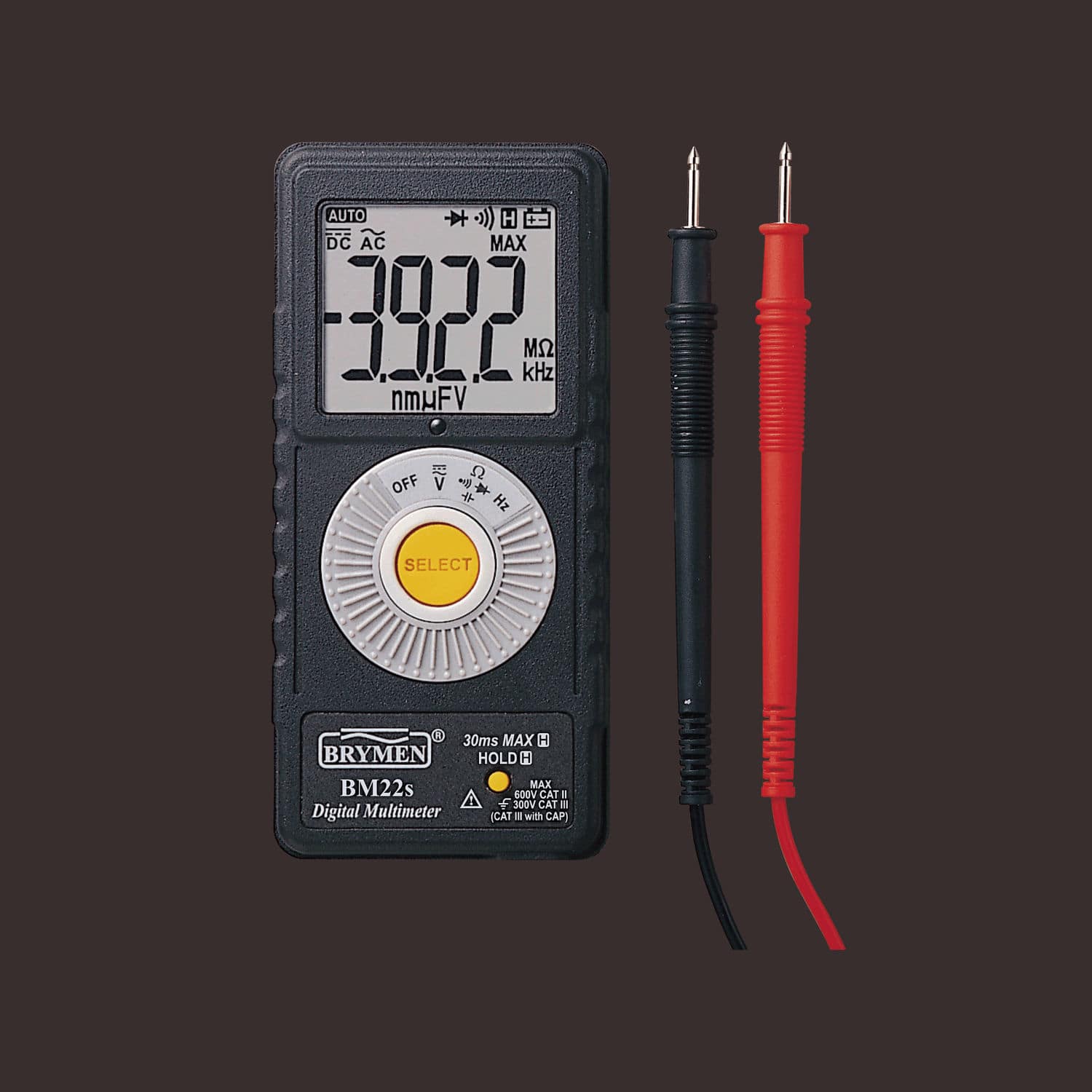 Pocket multimeter - BM22s - BRYMEN - 6000 count digital / 300 V / 600 V