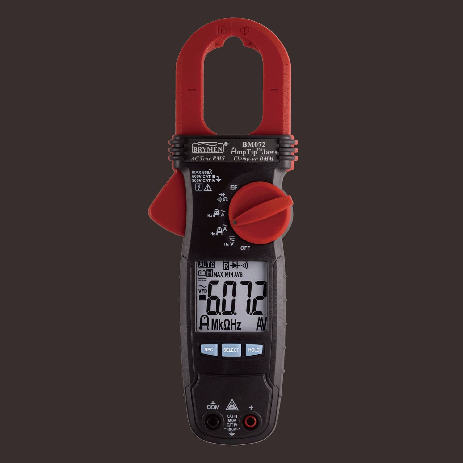 6000 count digital clamp multimeter - BM072 - BRYMEN - portable / 600 V ...