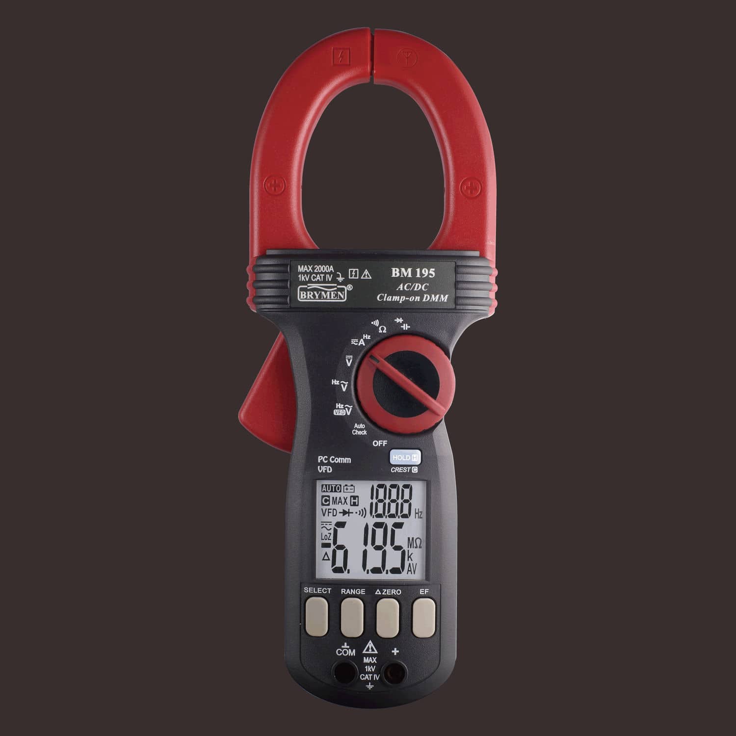 6000 count digital clamp multimeter - BM195 - BRYMEN - portable / 1000 ...