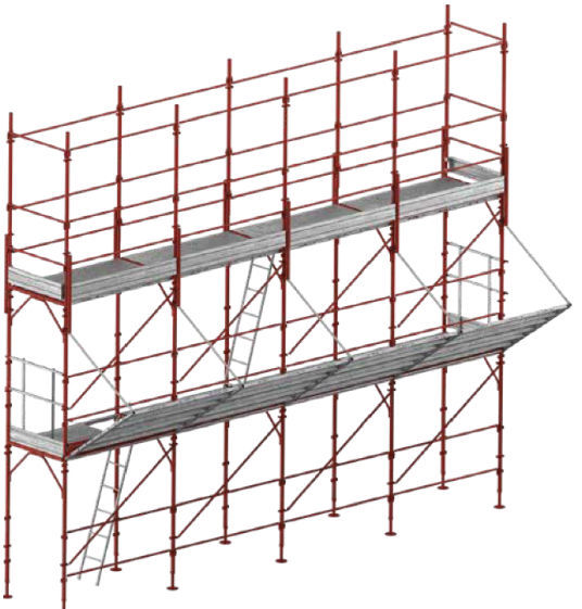 Fixed scaffolding - COMIPONT S.P.A. - facade / modular