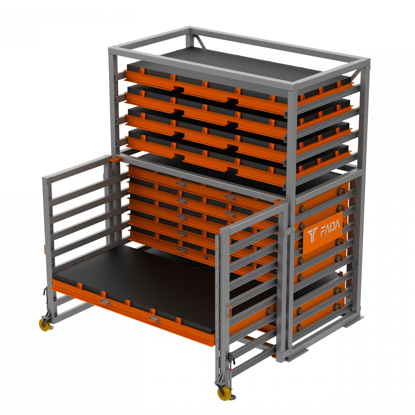 Storage warehouse rack system - SMSS - Fada Engineering - with shelves ...
