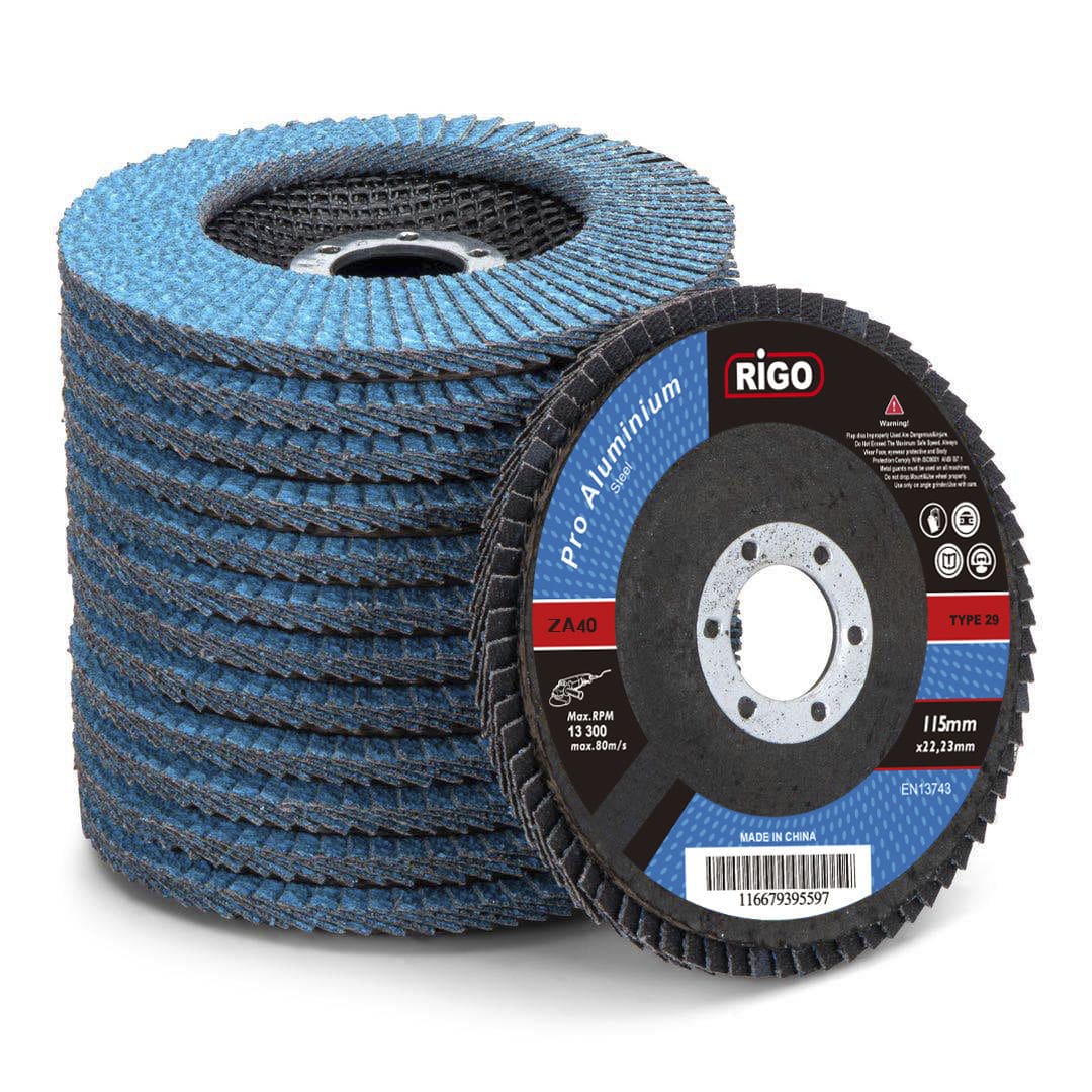 Zirconium-coated flap disc - DanYang Rigo Abrasives Co., Ltd. - for ...