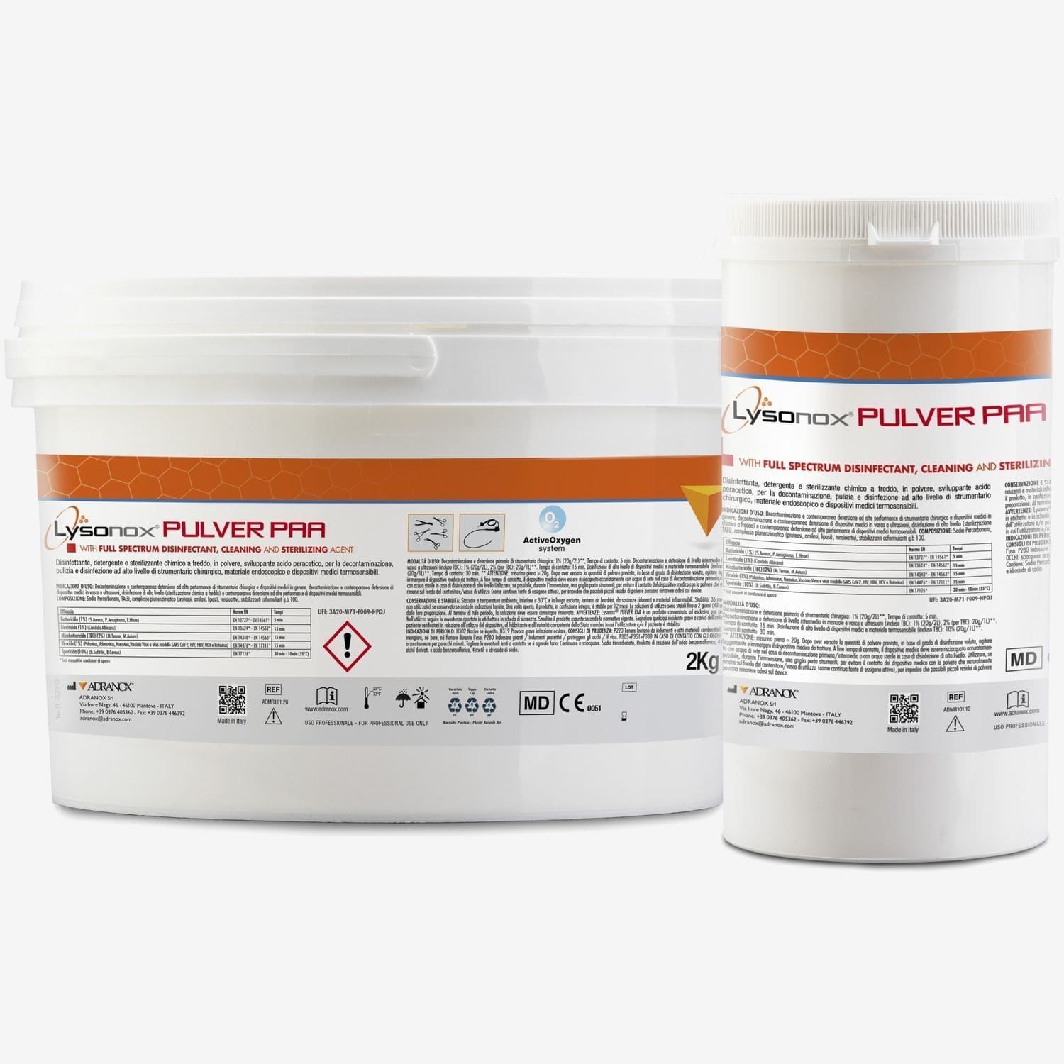 Disinfectant solution - Lysonox® Pulver PAA - Adranox