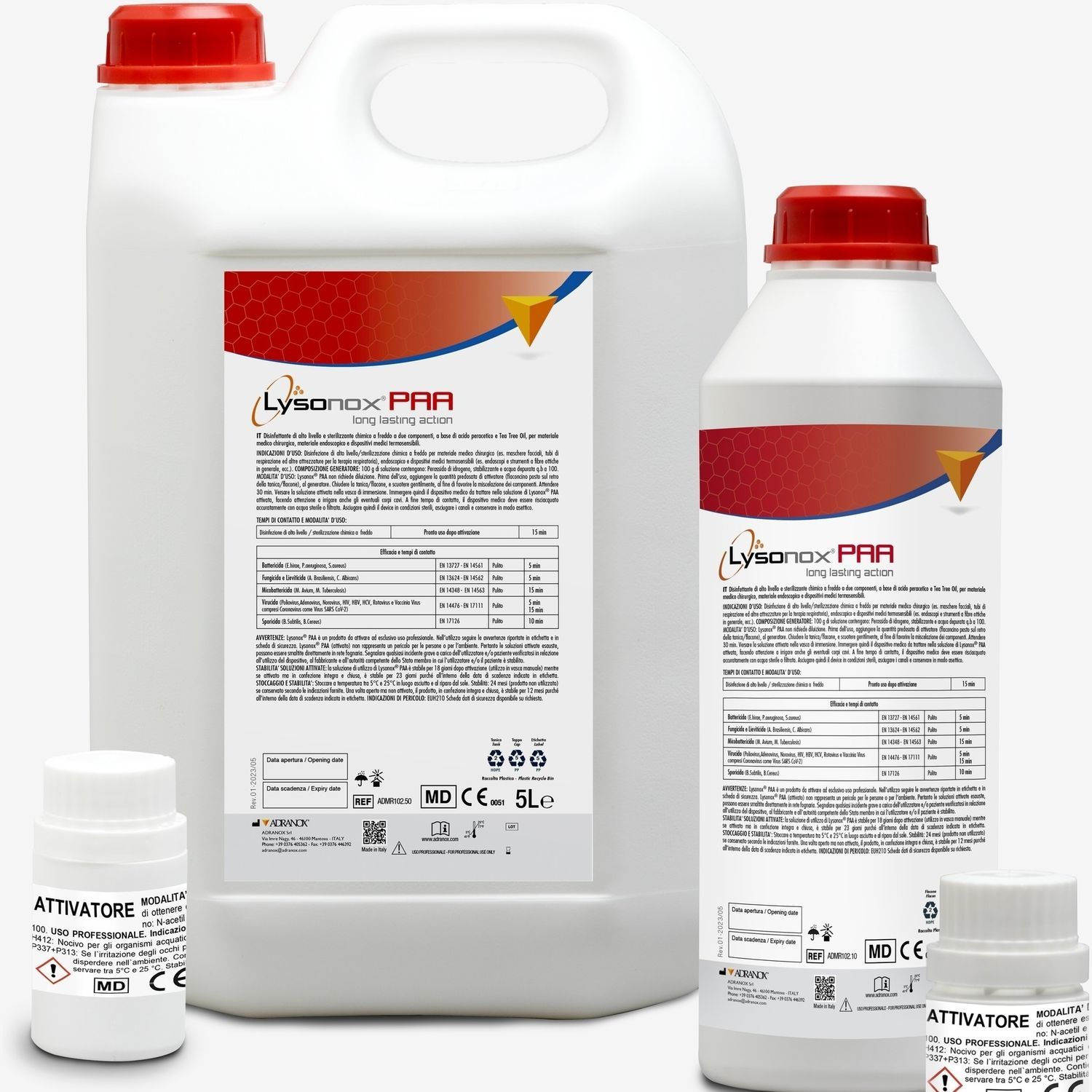 Two-component disinfectant solution - Lysonox® PAA - Adranox - hydrogen ...