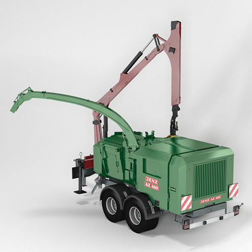 Trailer-mount wood chipper - HEM 561 DQ - JENZ GmbH Maschinen- und ...
