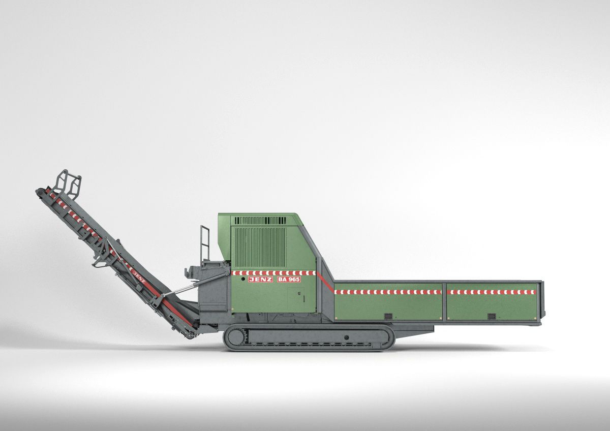 Crawler chipper shredder - BA 965 - JENZ GmbH Maschinen- und Fahrzeugbau