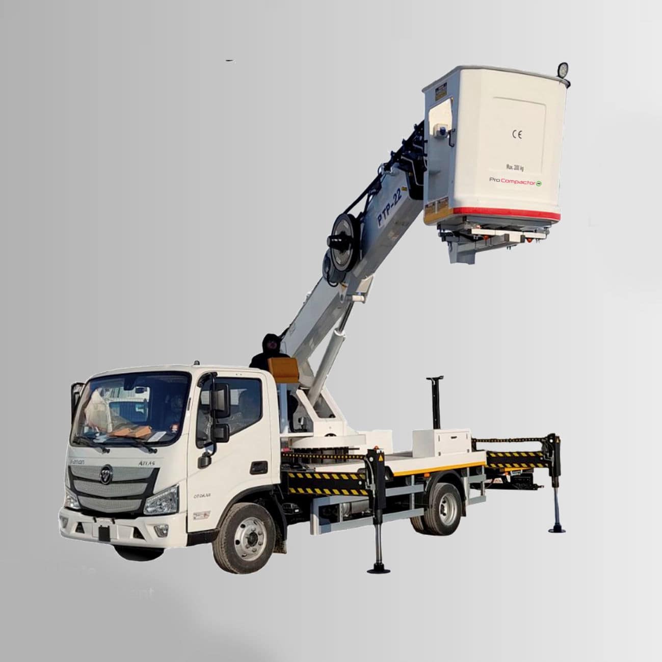 Truck-mounted articulated boom lift - Procompactor Waste Management ...
