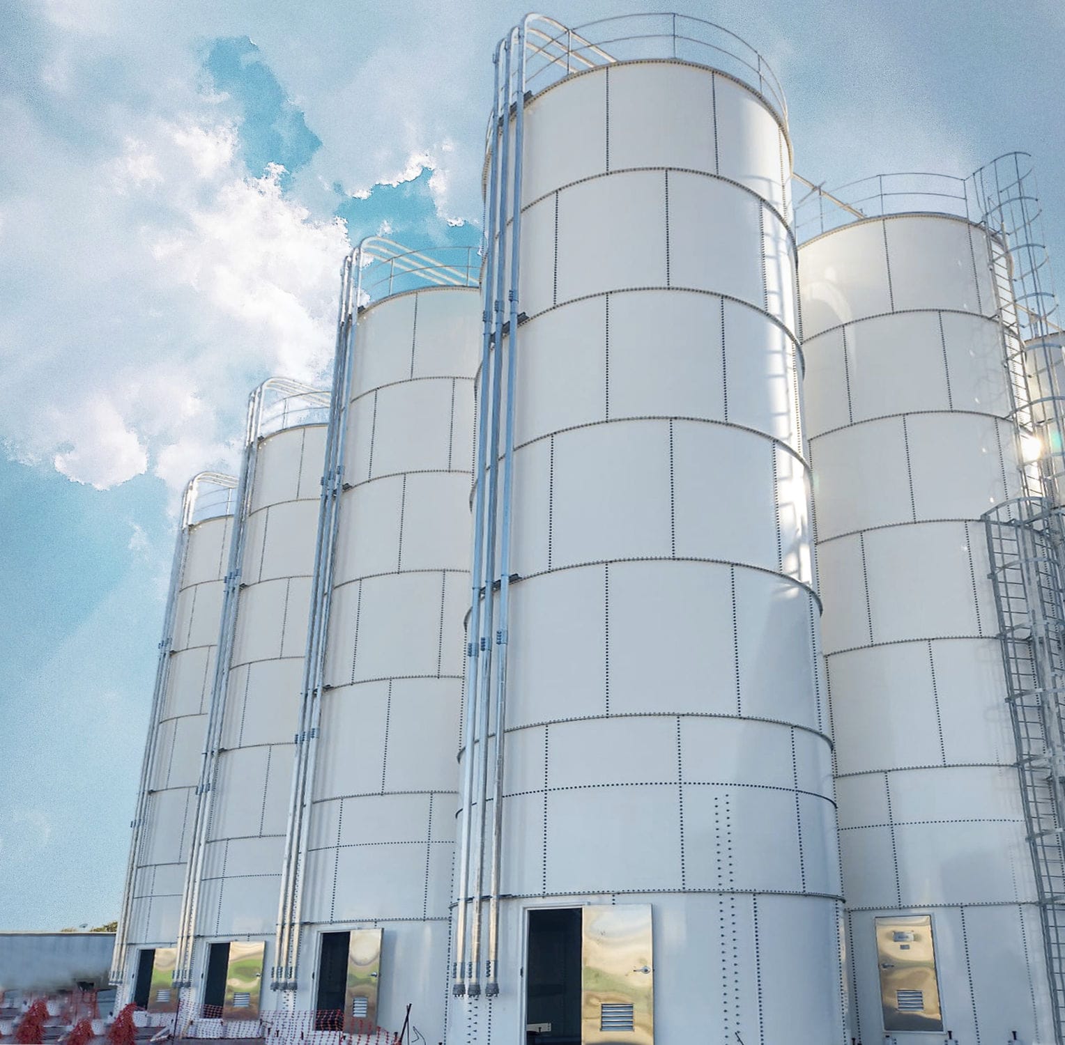 Bolted silo - SYCSA - for pellets / cement / for limestone