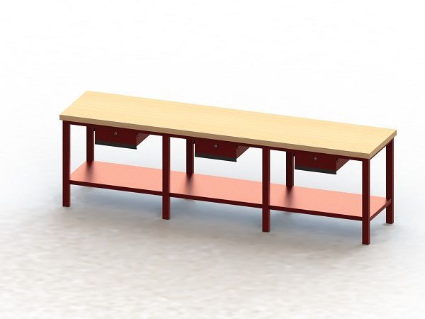 Beech workbench - 220 - Arredindustria e Lory Srl - for workshops ...