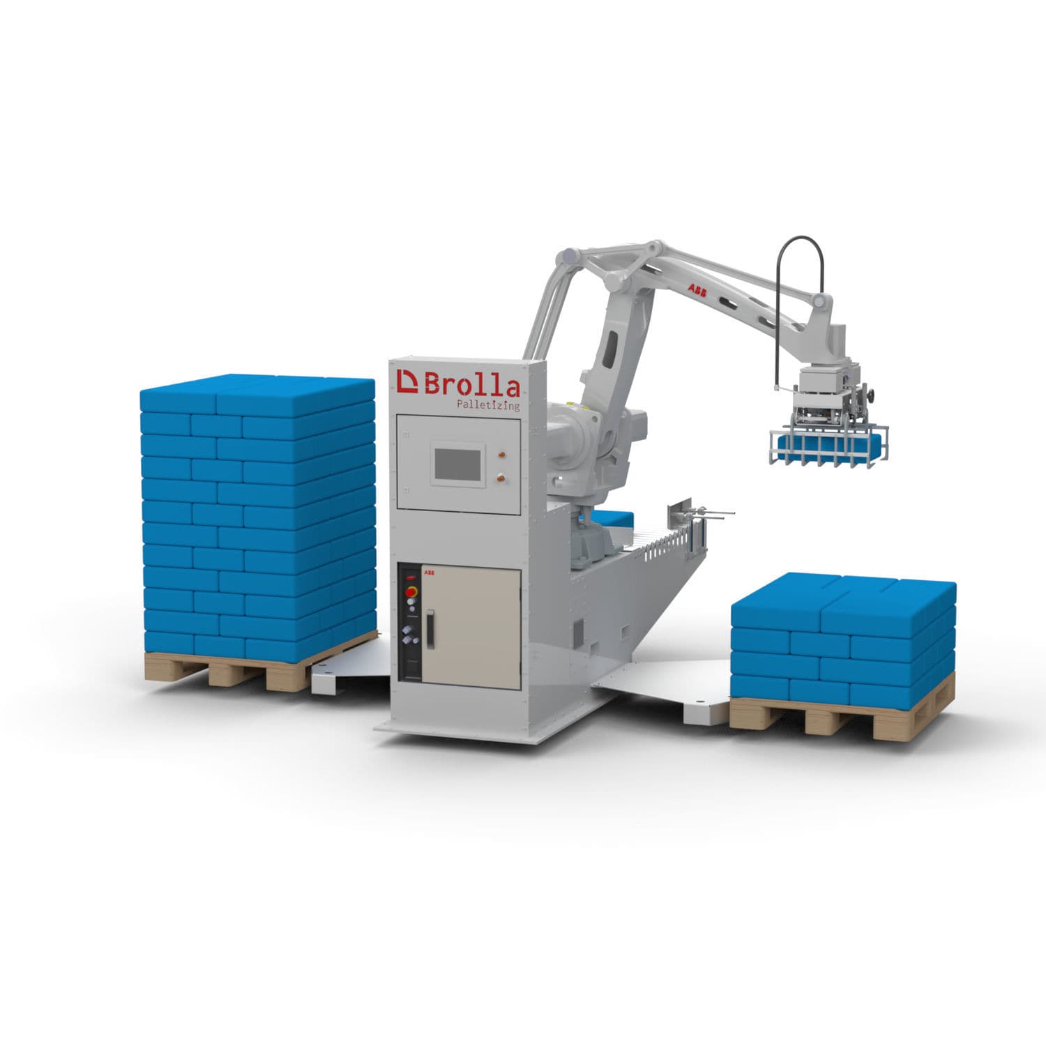 Compact palletizer - Brolla - robotic / bag / for bottles