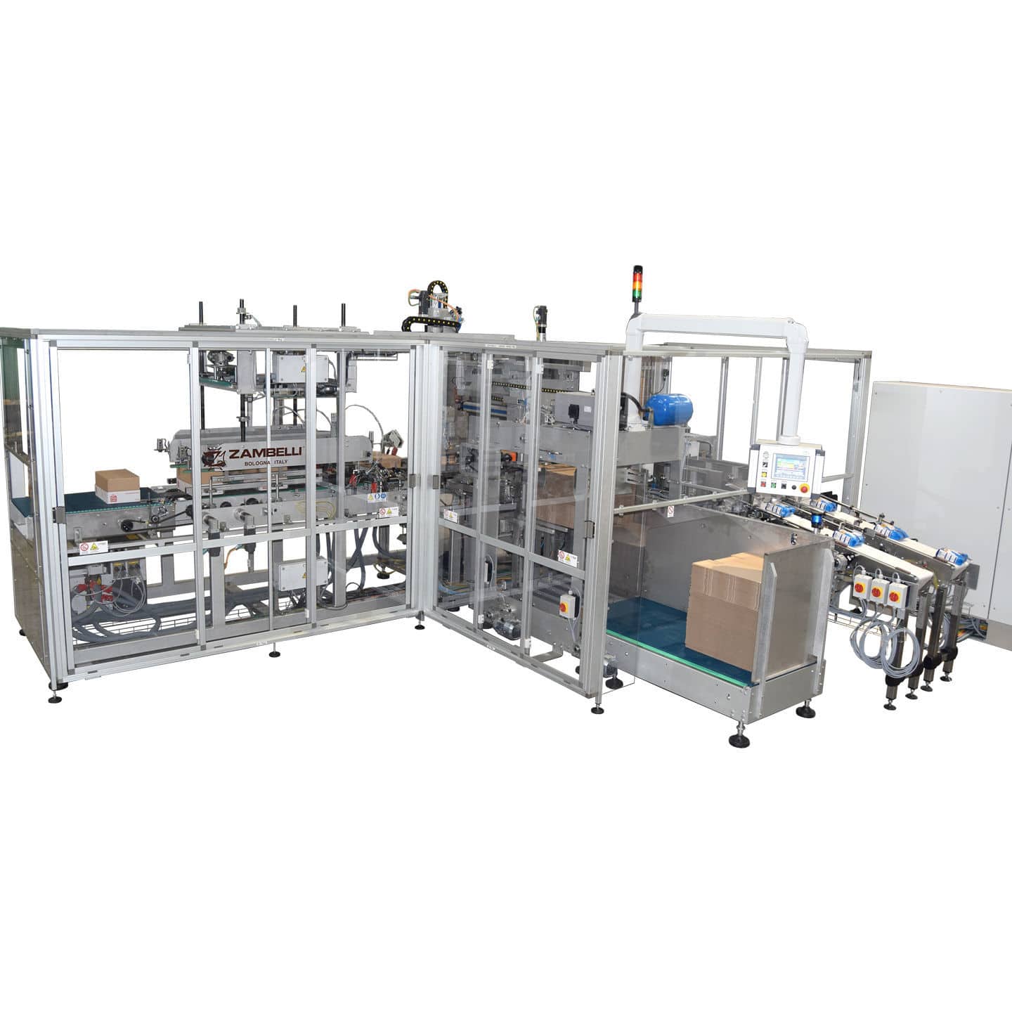 Horizontal case packer - V-C - Zambelli S.r.l. - PLC-controlled / for ...