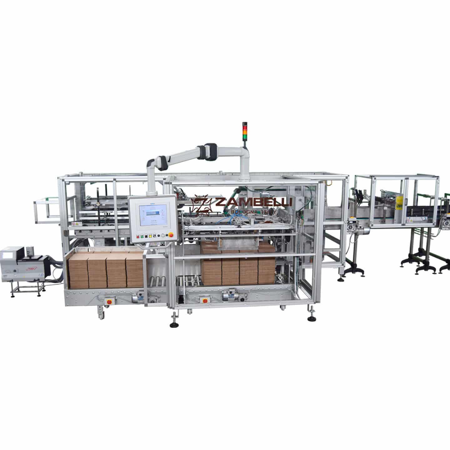 Wrap-around case packer - WR Series - Zambelli S.r.l. - automatic / PLC-controlled / for bottles
