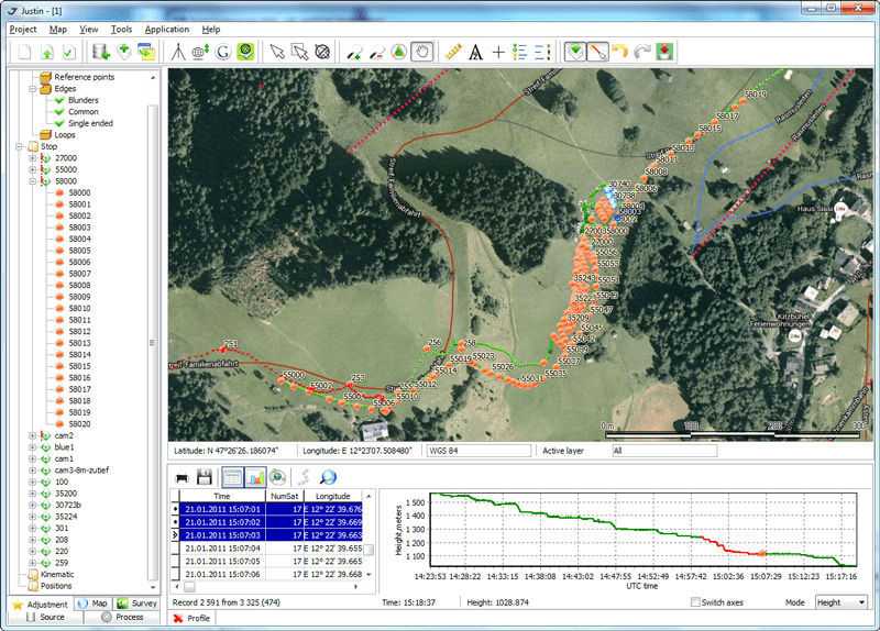 Post-processing software - Javad GNSS, Inc. - database / interface ...