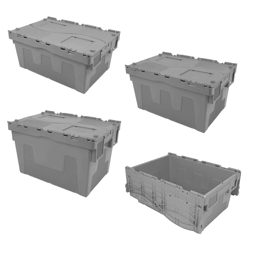 PP crate - Tauxi series - Interbox S.A. - stackable / with lid