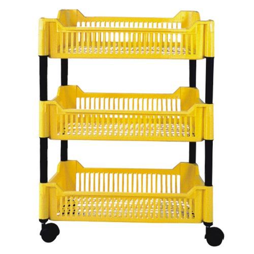 PP crate - Lambda - Interbox S.A. - stackable / modular / 4-wheel