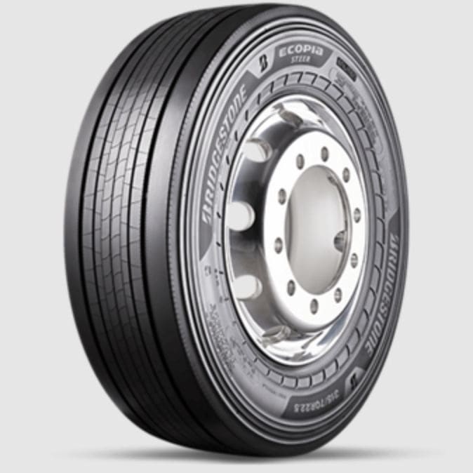 Industrial tire - ECOPIA STEER ENLITEN - BRIDGESTONE - for trucks / 22.5"