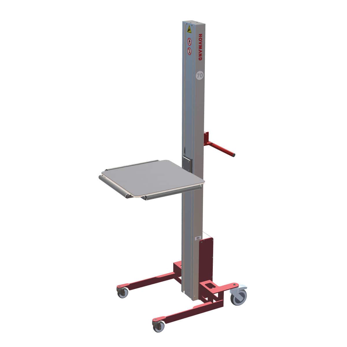 Battery-powered lifter - Impact 70M W4 - HOVMAND - with tray / mobile ...