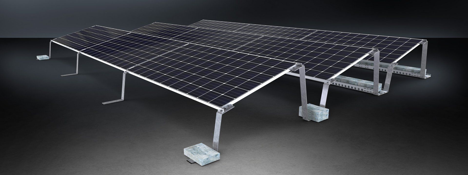 Ground-mount PV mounting system - GS series - AEROCOMPACT Europe GmbH