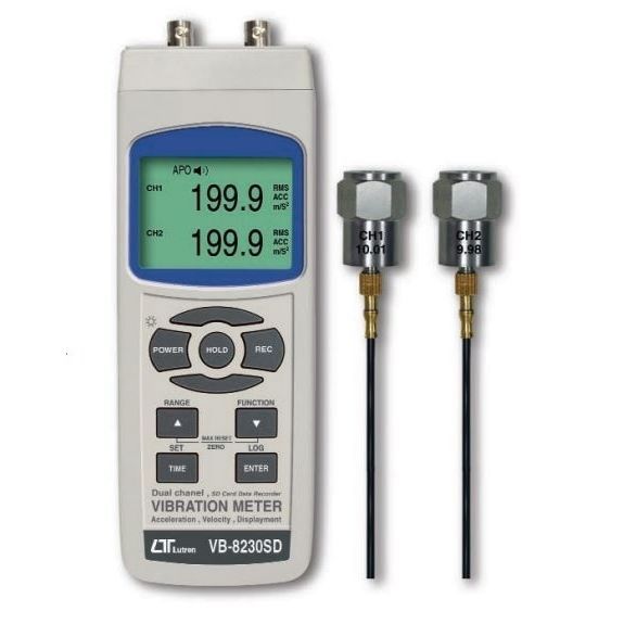 Portable vibration meter - VB-8230SD - Lutron - digital