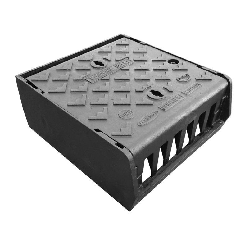Metal grating - KERB D400/C250 - Fonderie Belli SPA - edge / for water