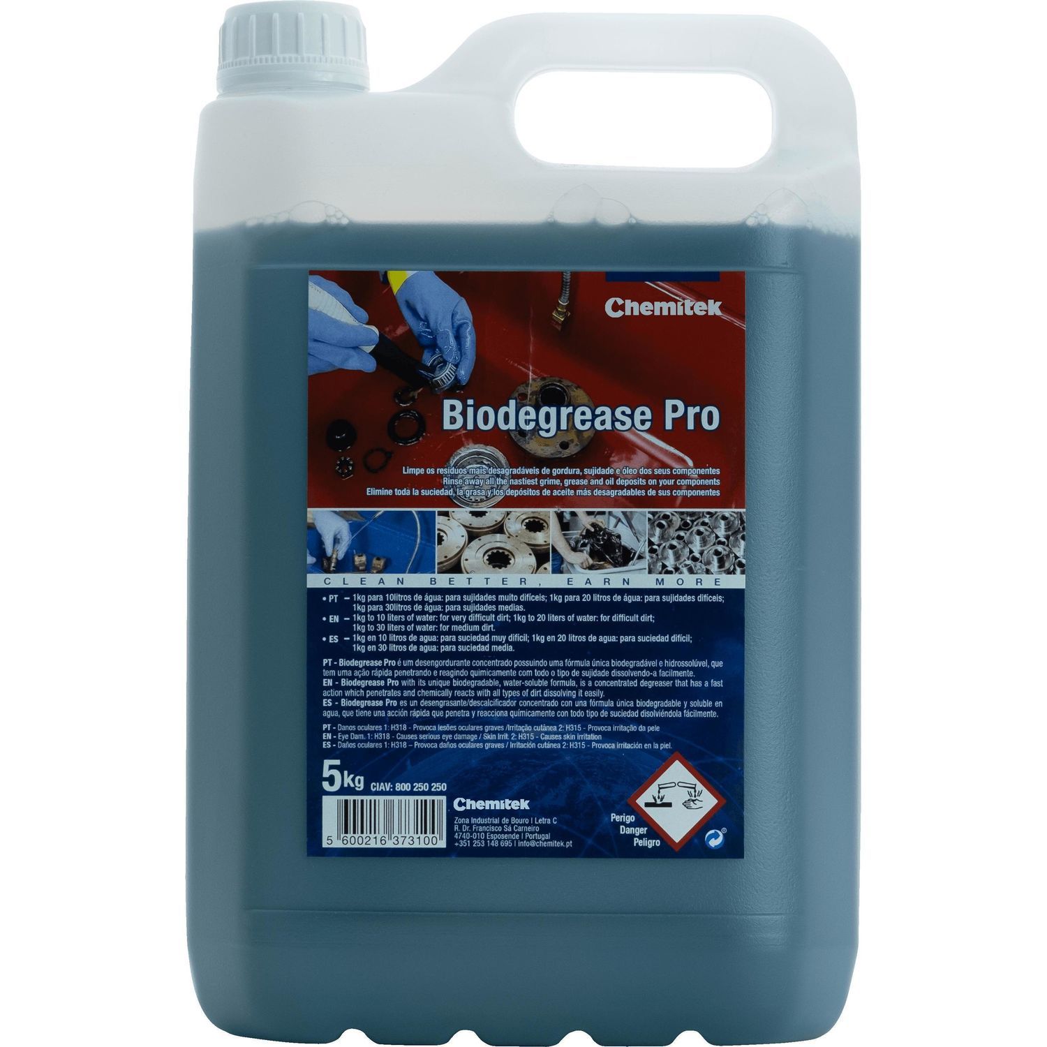 Solar panel biodegradable descaler - BIODEGREASE PRO - ChemiTek