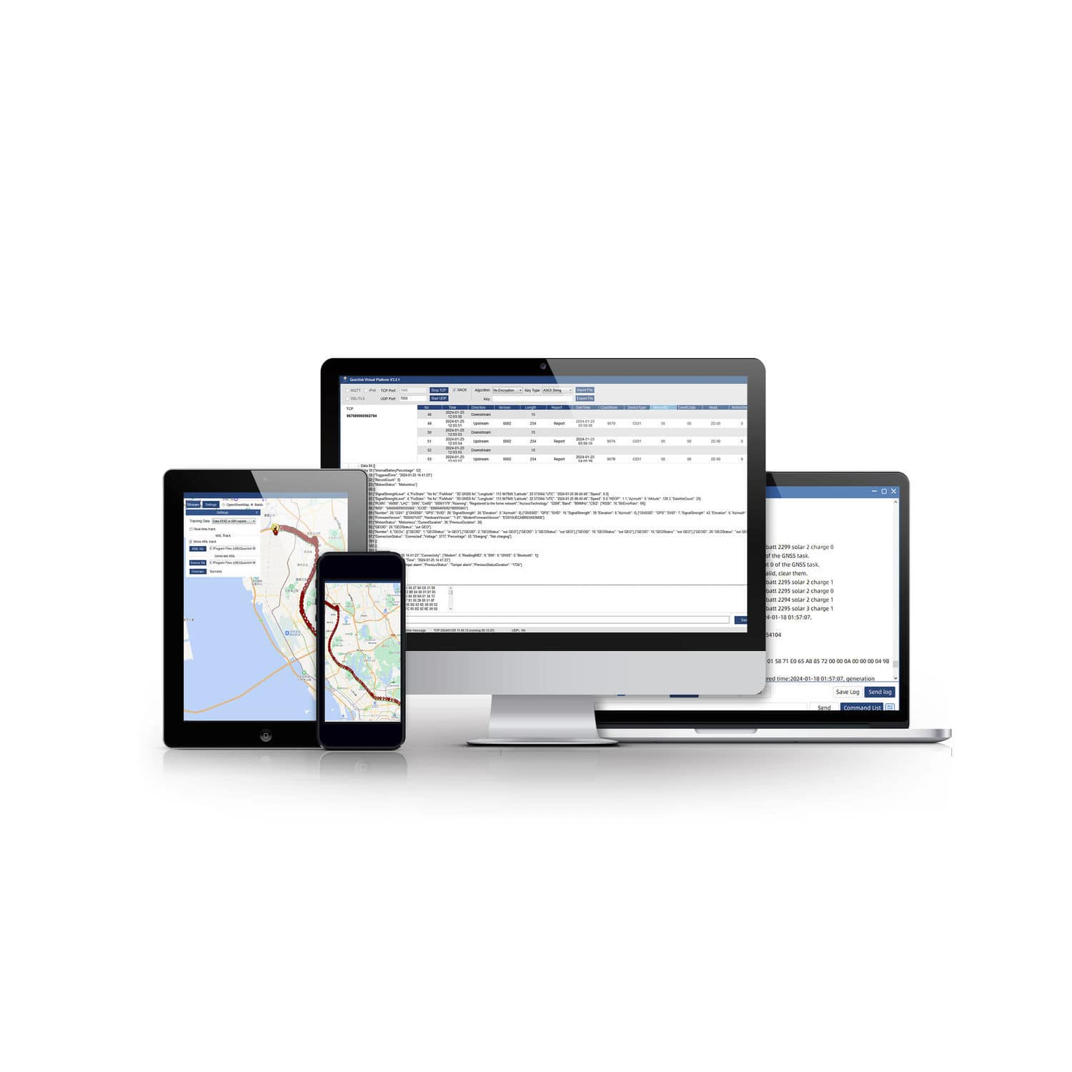 Data transmission Web platform - @Track Protocol Pro - Queclink - for ...