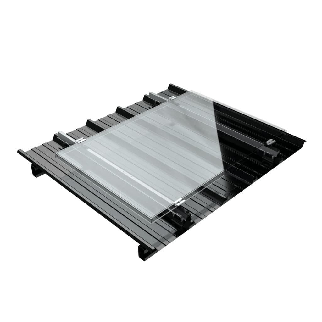 Flat roof PV mounting system - HELIOS B² - Dome Solar - for portrait ...